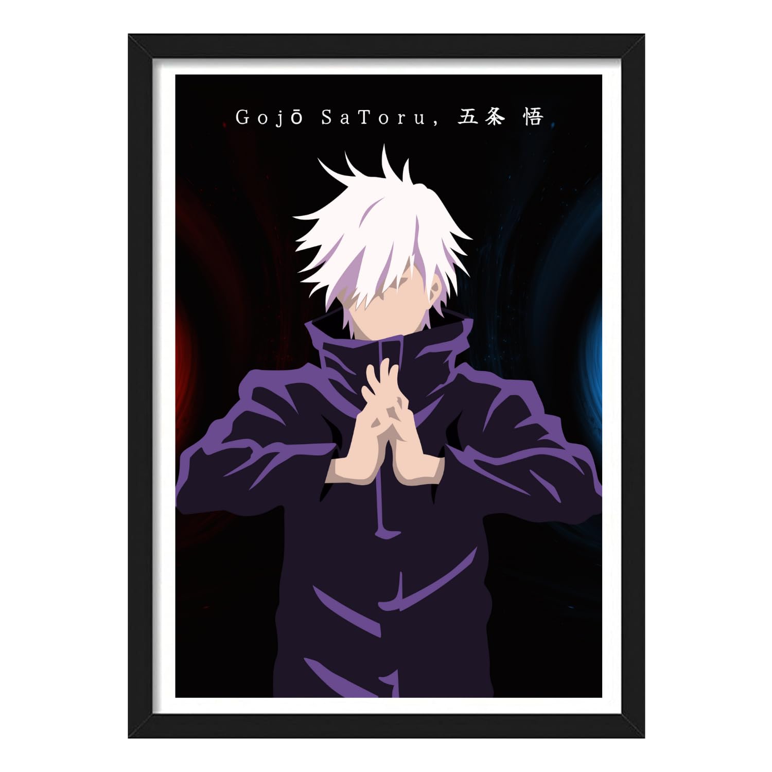 YourCanvas | Satoru Gojo x Vector Art | Jujutsu Kaisen Framed Posters ...