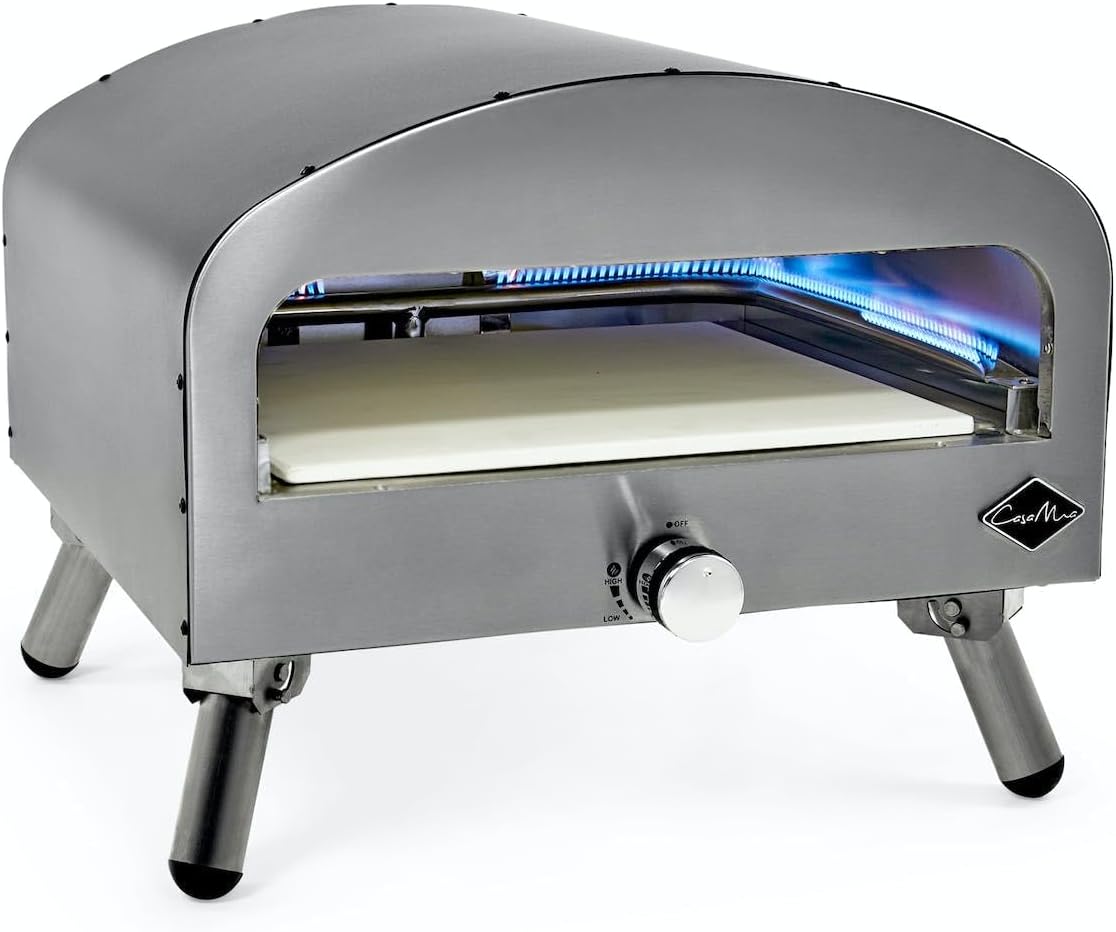 Casa Mia Bravo - 16 Inch Outdoor Gas Pizza Oven - Quick Heating ...