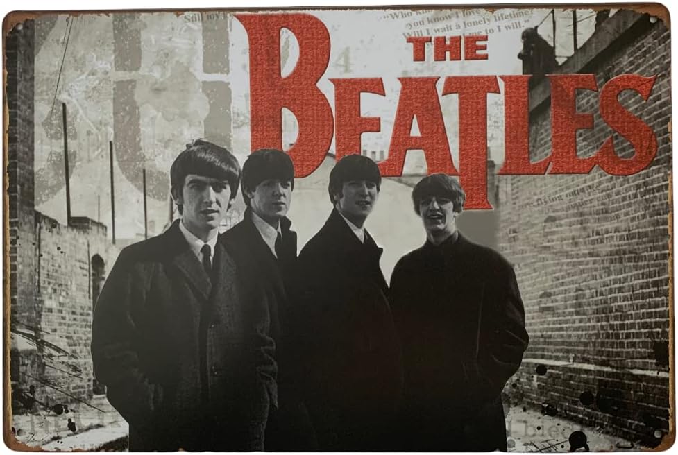 The Beatles (9) 10x8" Retro Metal Concert Poster Sign Plaque Wall Art ...
