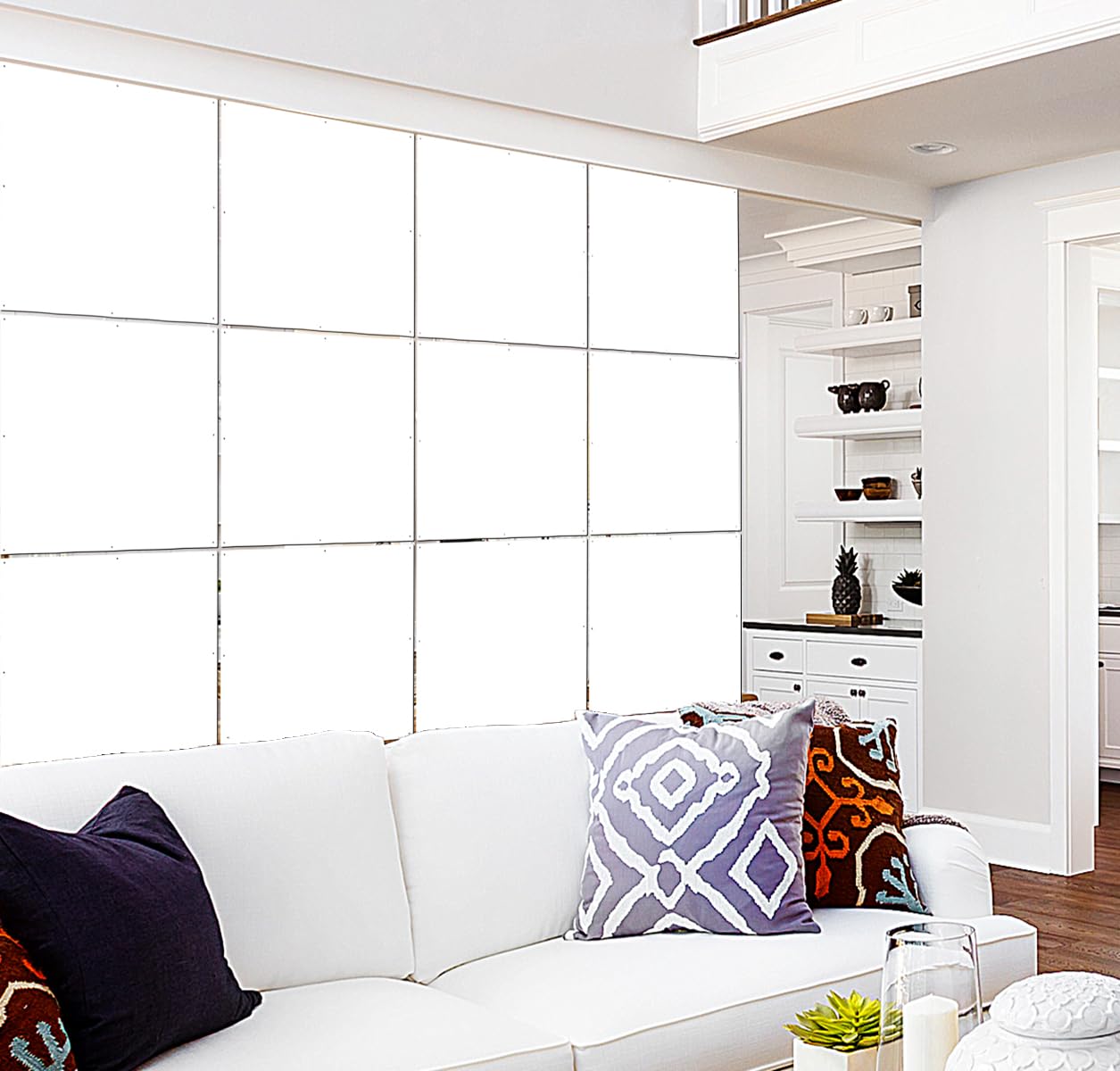 Amazon.com: Lchen Solid Hanging Room Divider,12 Pieces Solid Board ...