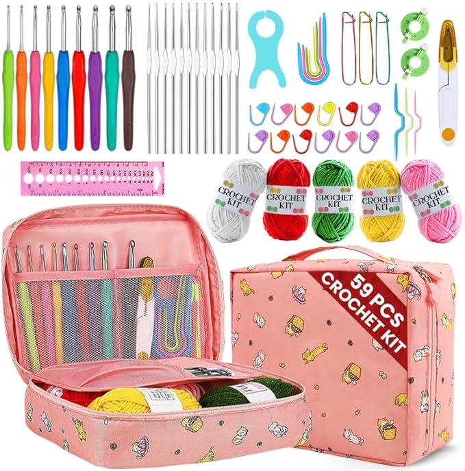 Amazon.com: CROCHET KIT for Beginners – Crochet Starter Kit ...