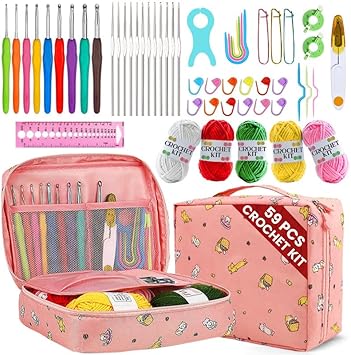 Amazon.com: CROCHET KIT for Beginners – Crochet Starter Kit ...
