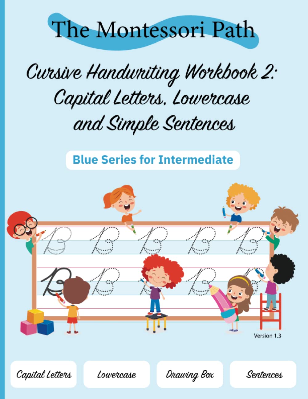 Buy Montessori Cursive Handwriting Workbook 2: Capital Letters ...