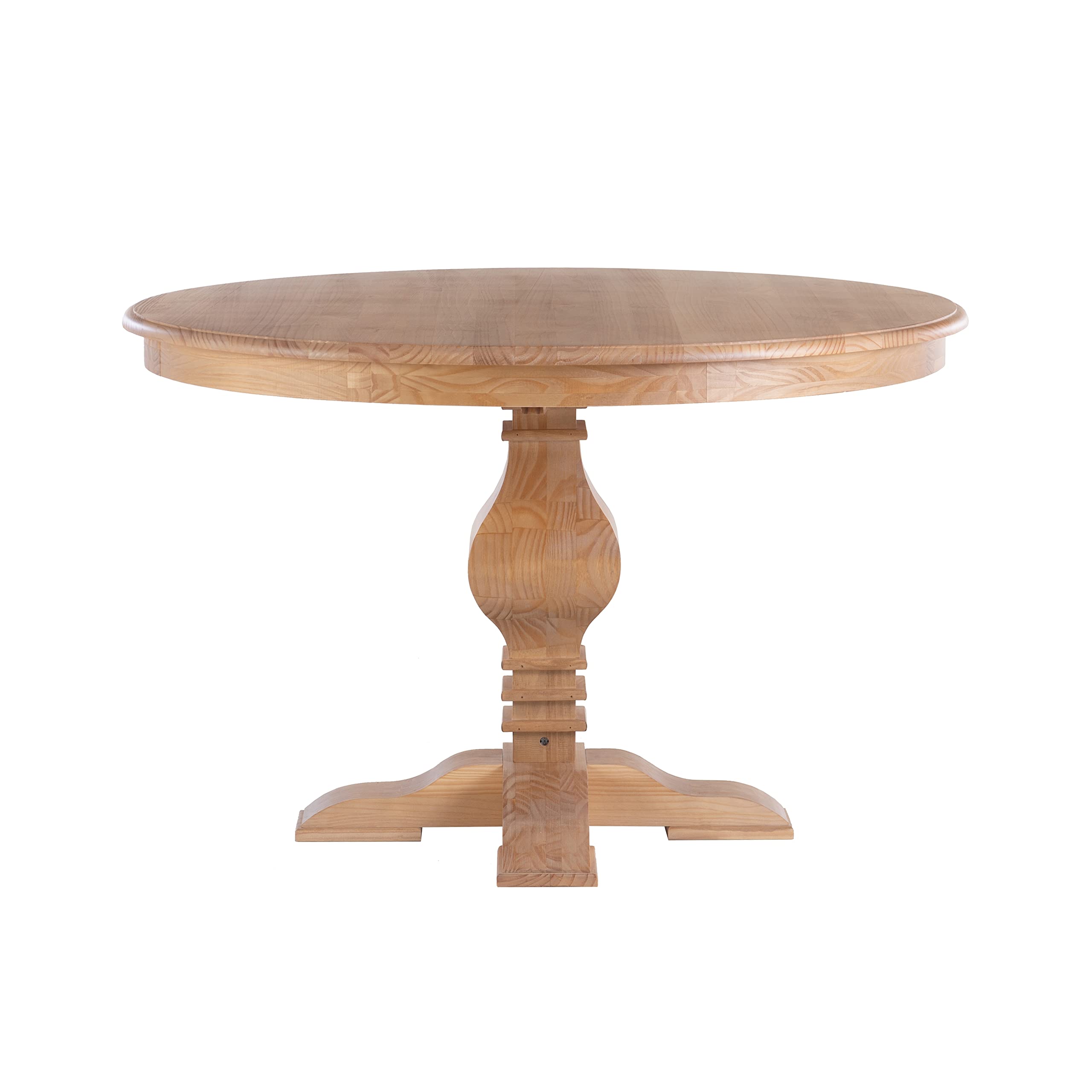 Powell Rustic Honey Natural Pedestal Round Top Sophia Dining Table ...