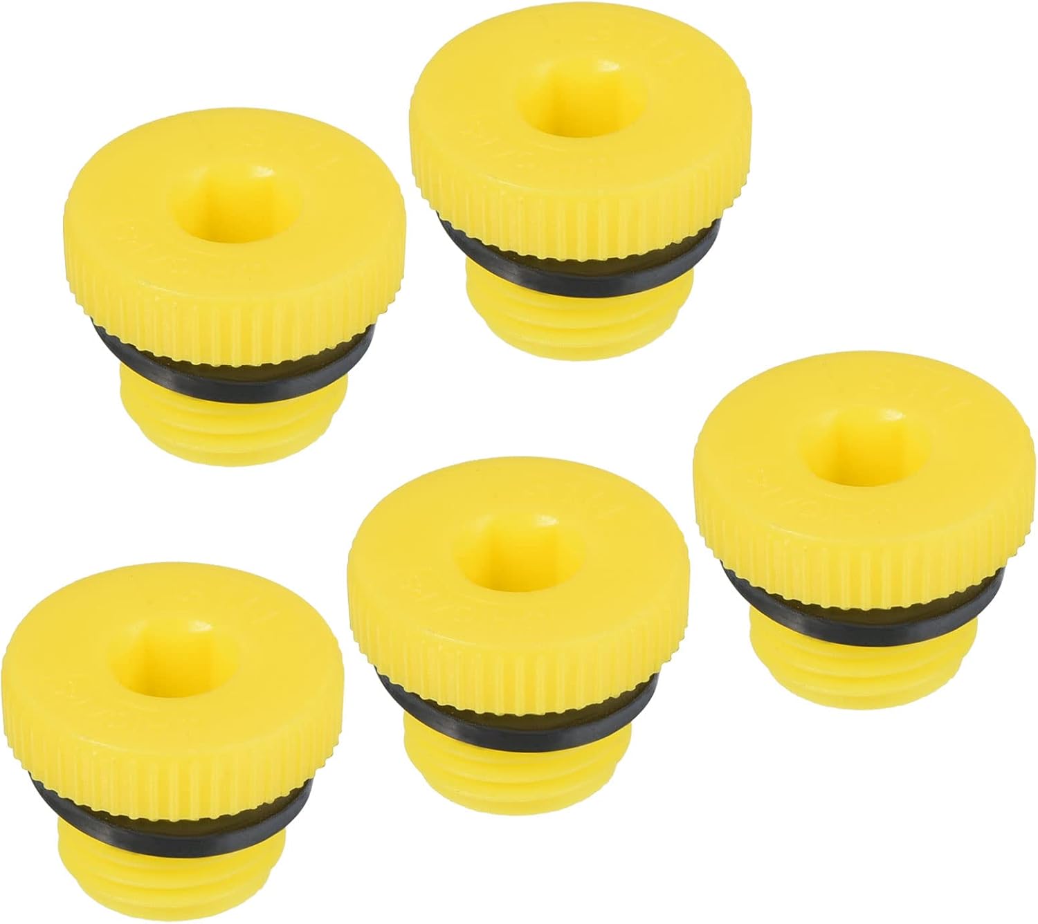 PATIKIL Hold Plugs G1/4, 5 Pack PP Plastic Male Threaded Hex Socket ...