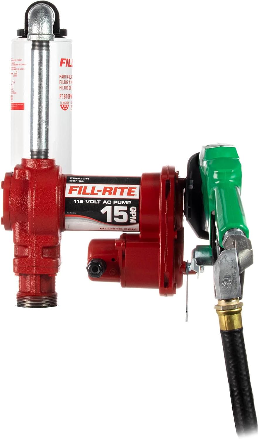 Amazon.com: Fill-Rite FR610HASFQ 115V 15 GPM Fuel Transfer Pump w ...