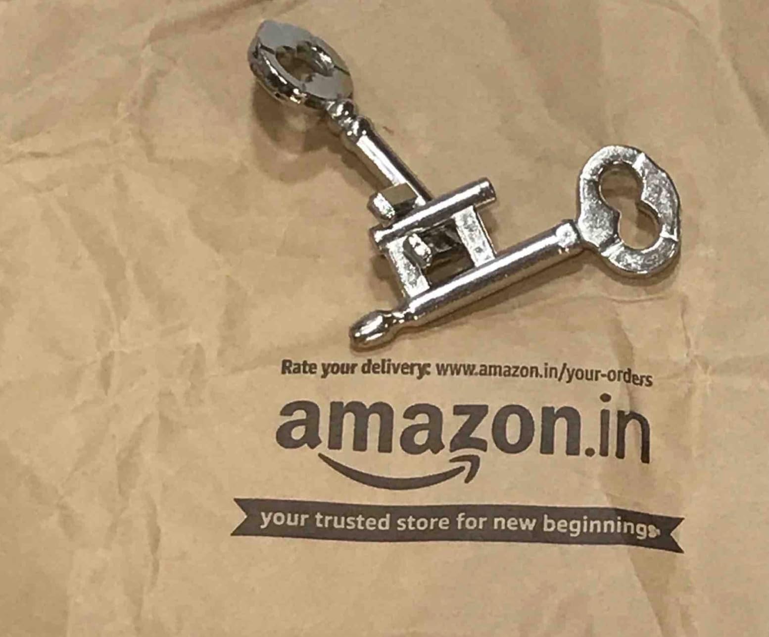 Buy MilesMagic Magician's Cast Key Puzzle Metal Interlocking Keys ...