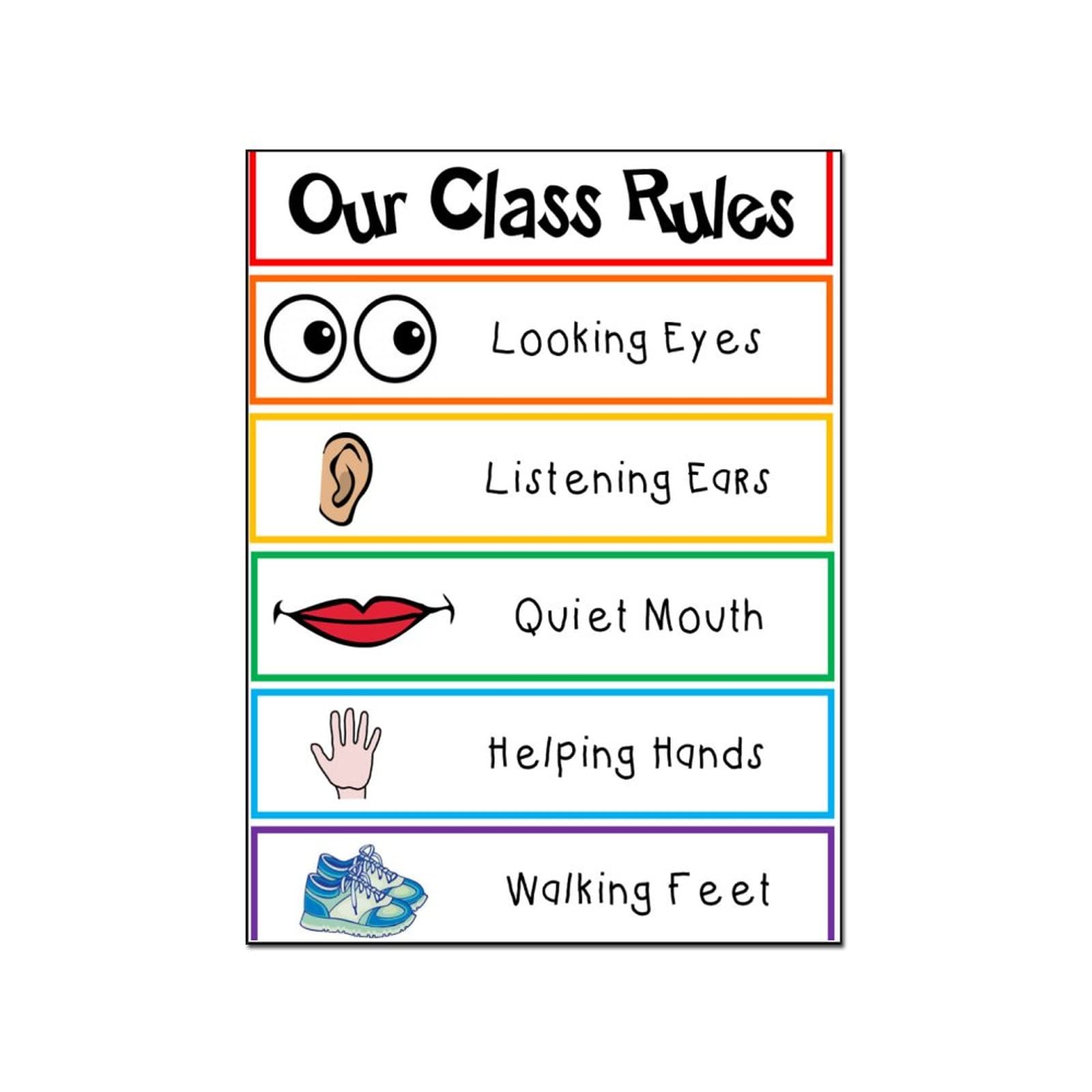 Give Me 5 Classroom Rules