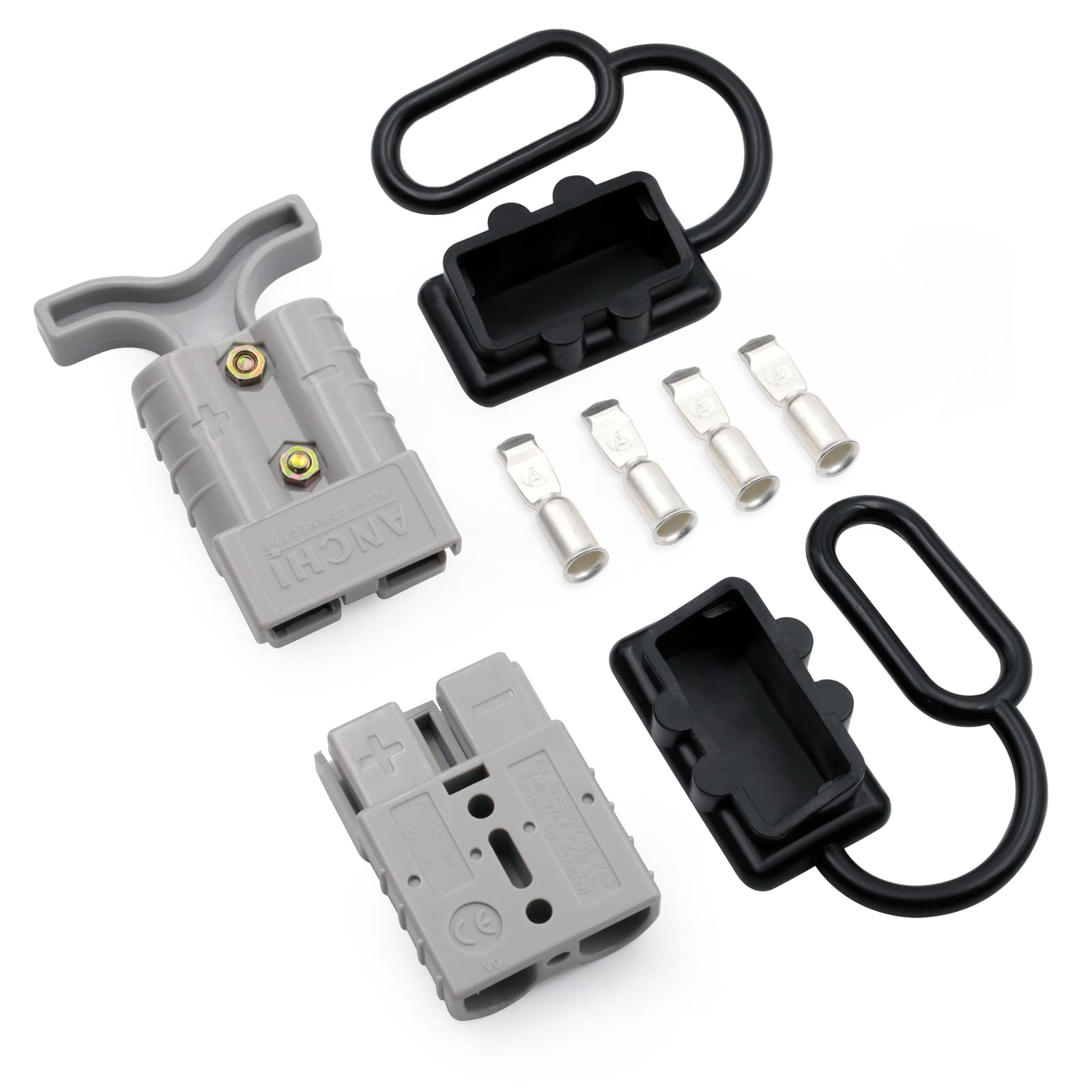 Snapklik.com : ANDCHIER 50 Amp 8 Gauge Battery Quick Connector 12-36V ...