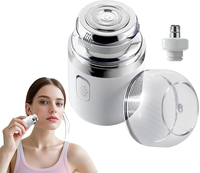 Reelau Flawless Facial Hair Remover for Ladies, Electric Travel Razor ...