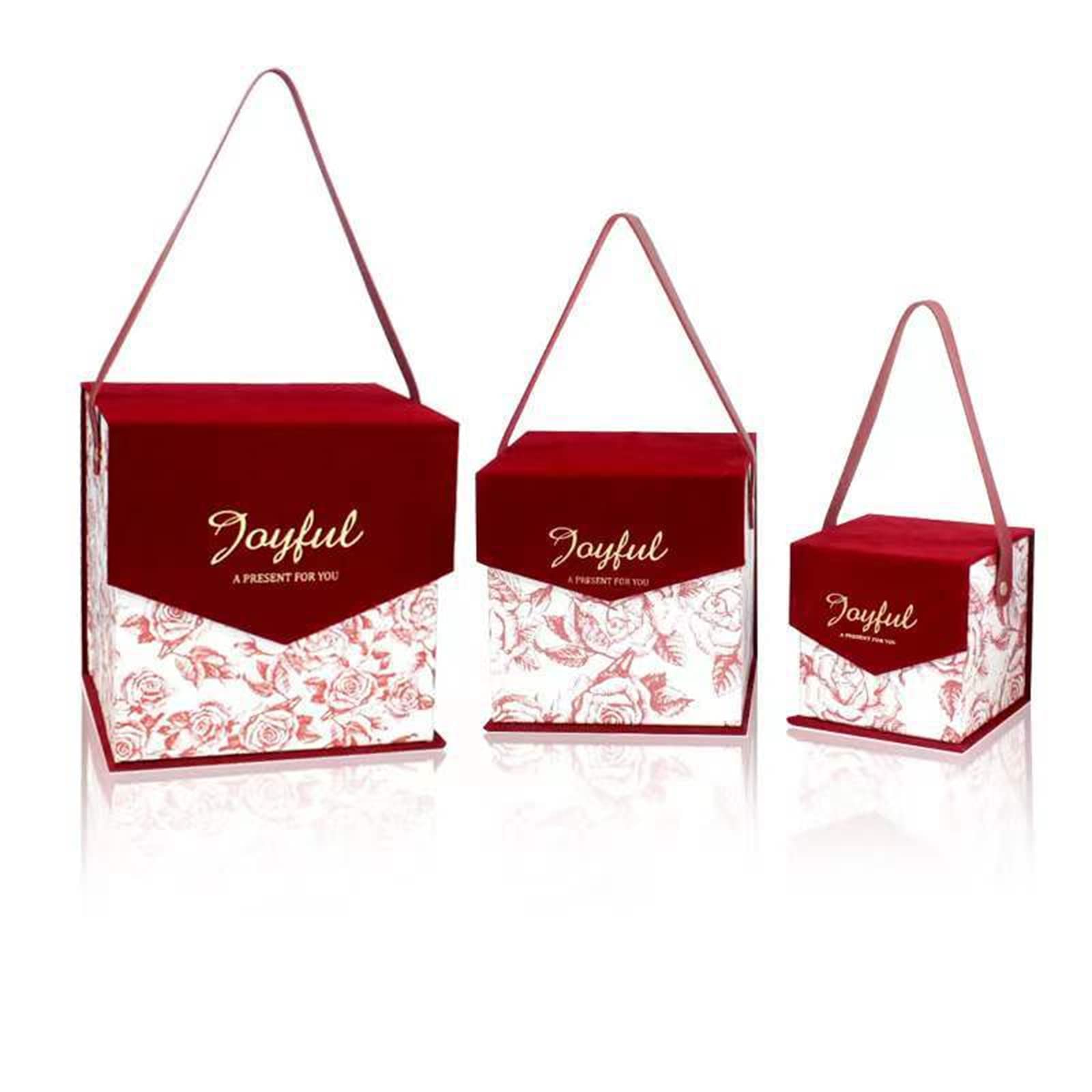 Portable Gift Box Three-piece S/M/L Gift Box with Lid Suitable for ...