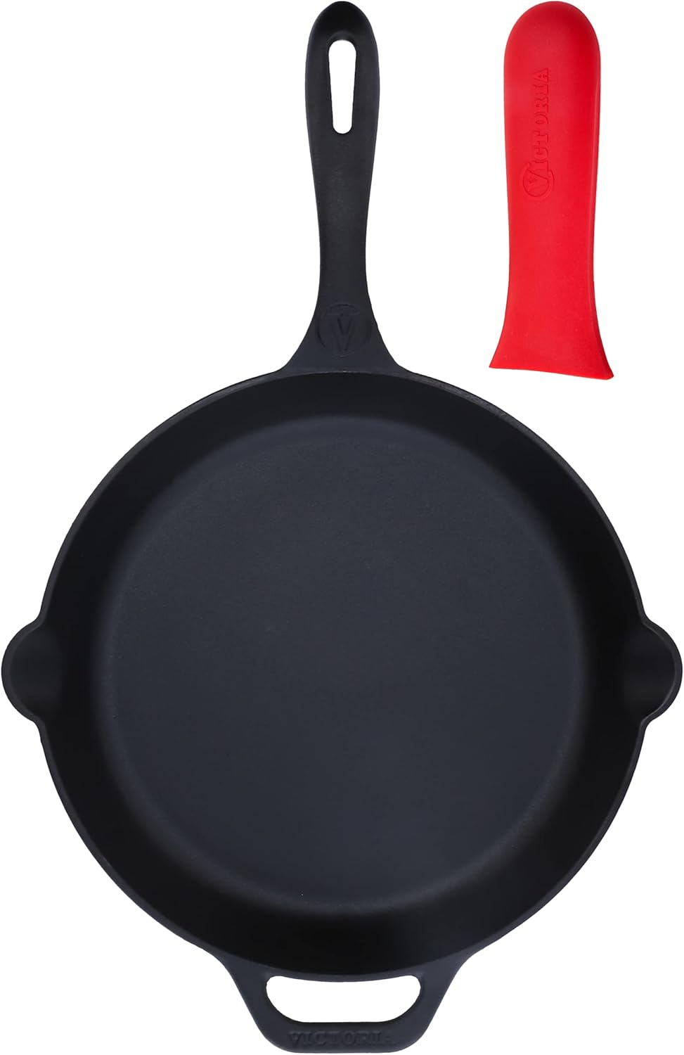 Amazon.com: Victoria Cast Iron Skillet, Pre-Seasoned Cast Iron Frying ...