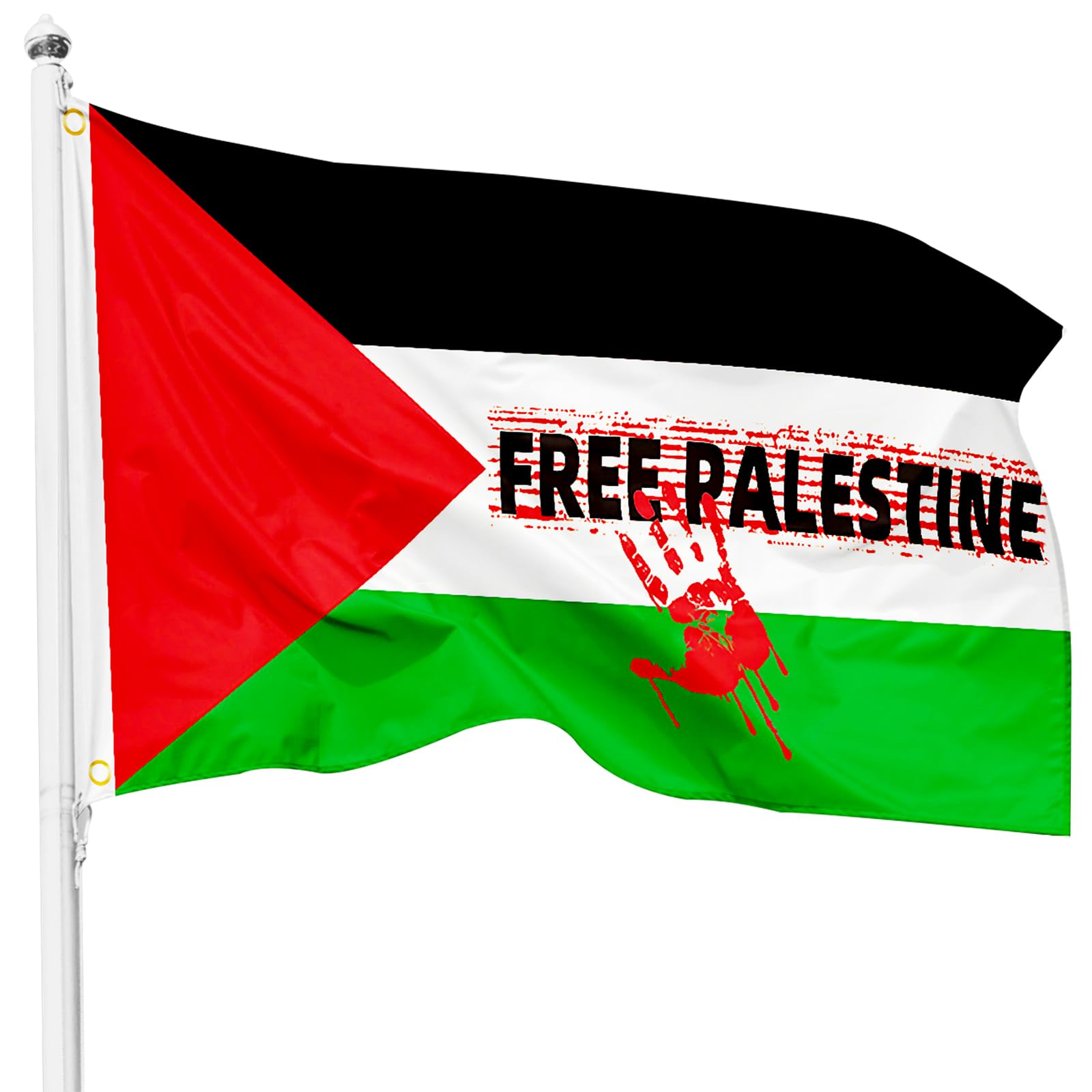 3x5Ft Palestine Flag Vivid Color Palestinian Flag Large Palestinian ...