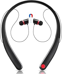 Bluetooth Headphones, Doltech Bluetooth 4.1 Earphones Magnetic Wireless Headphones Sweatproof ...