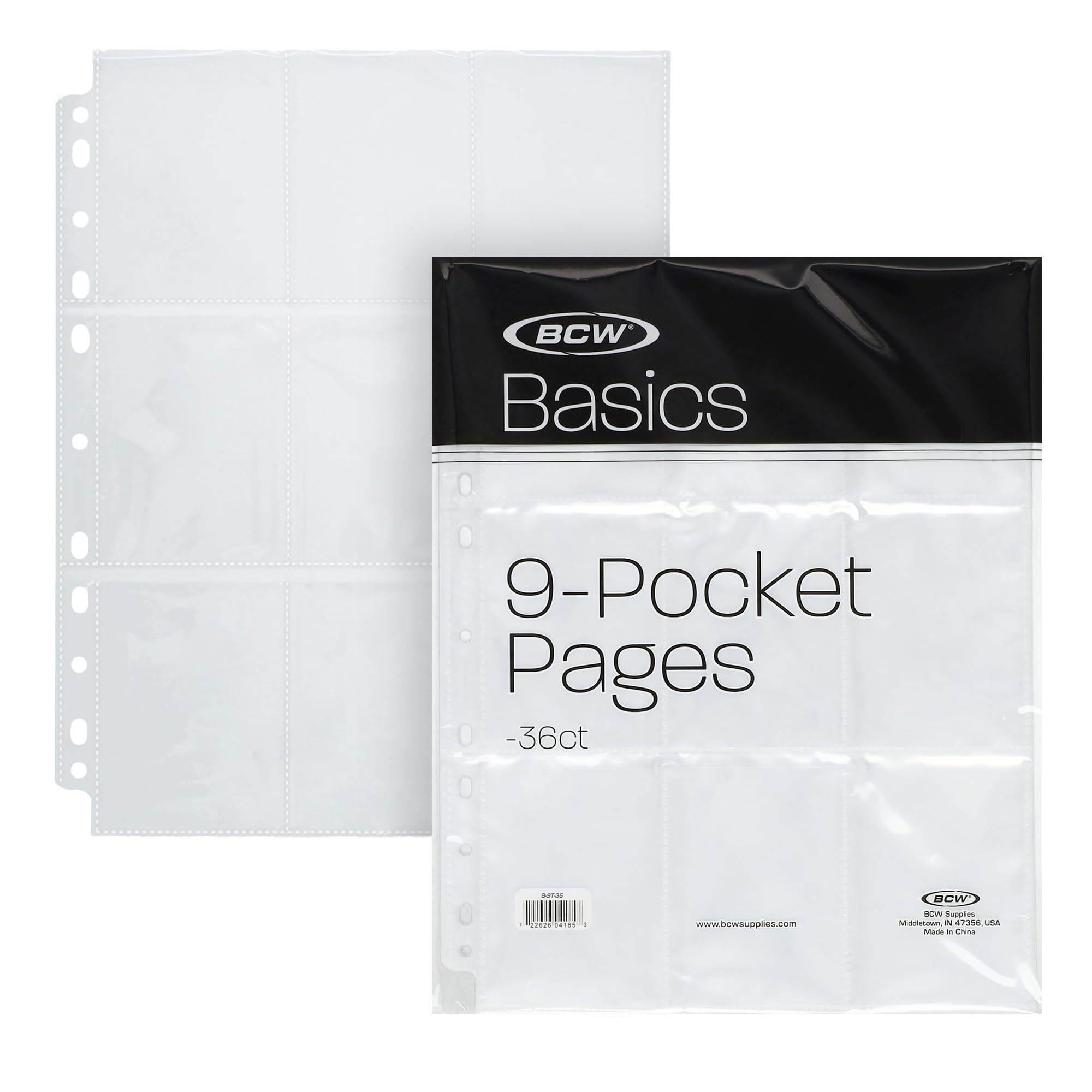 Snapklik.com : BCW Basics 9-Pocket Card Pages