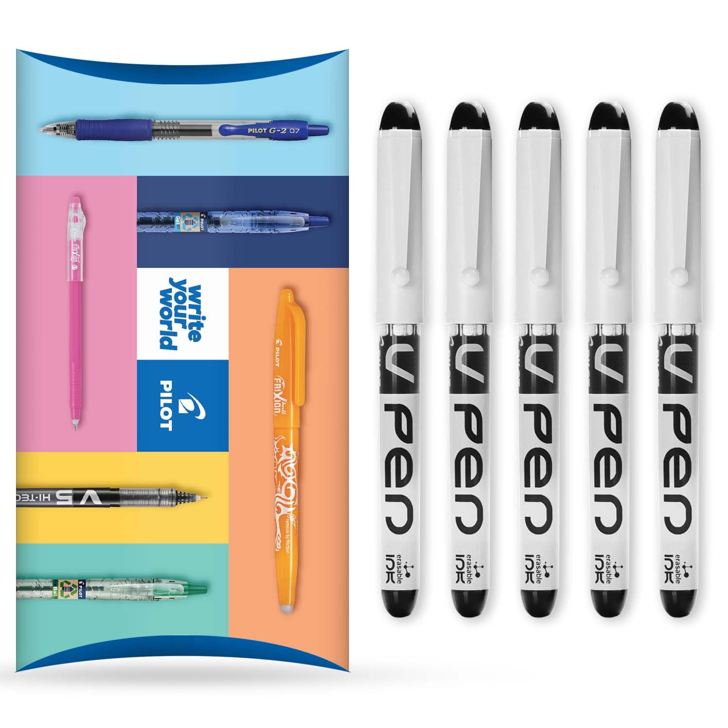 Amazon.com : Pilot V PEN - Erasable Disposable Fountain Pen - 0.6mm Nib ...