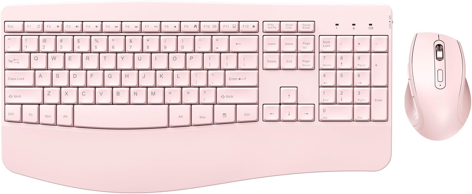 Amazon.com: Wireless Keyboard and Mouse Combo, Mini Cordless Computer ...