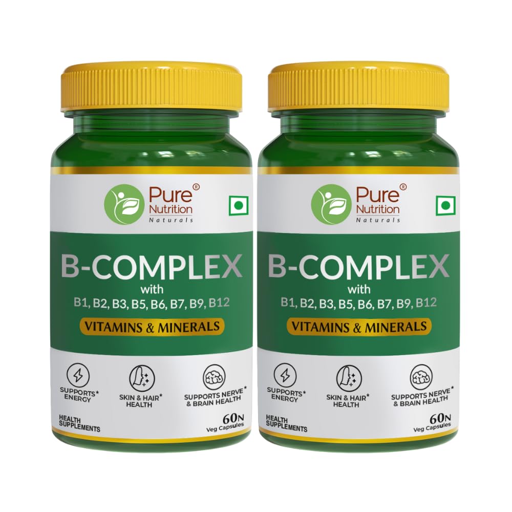 Pure Nutrition Vitamin B-Complex Tablets - 100% RDA for B Vitamins with ...