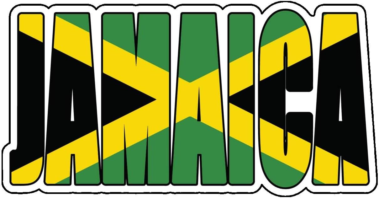 Amazon.com - WickedGoodz Jamaica Flag Decal - Caribbean Island Bumper ...