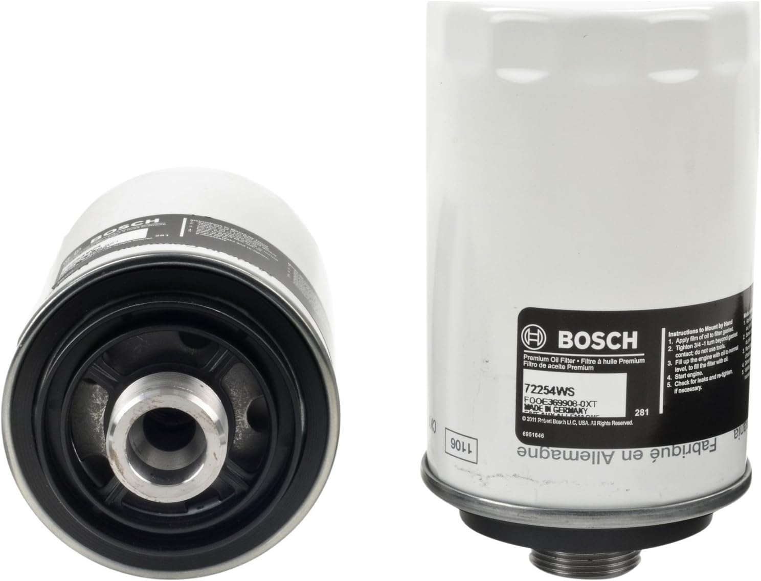 Snapklik.com : BOSCH 72254WS Workshop Engine Oil Filter - Compatible
