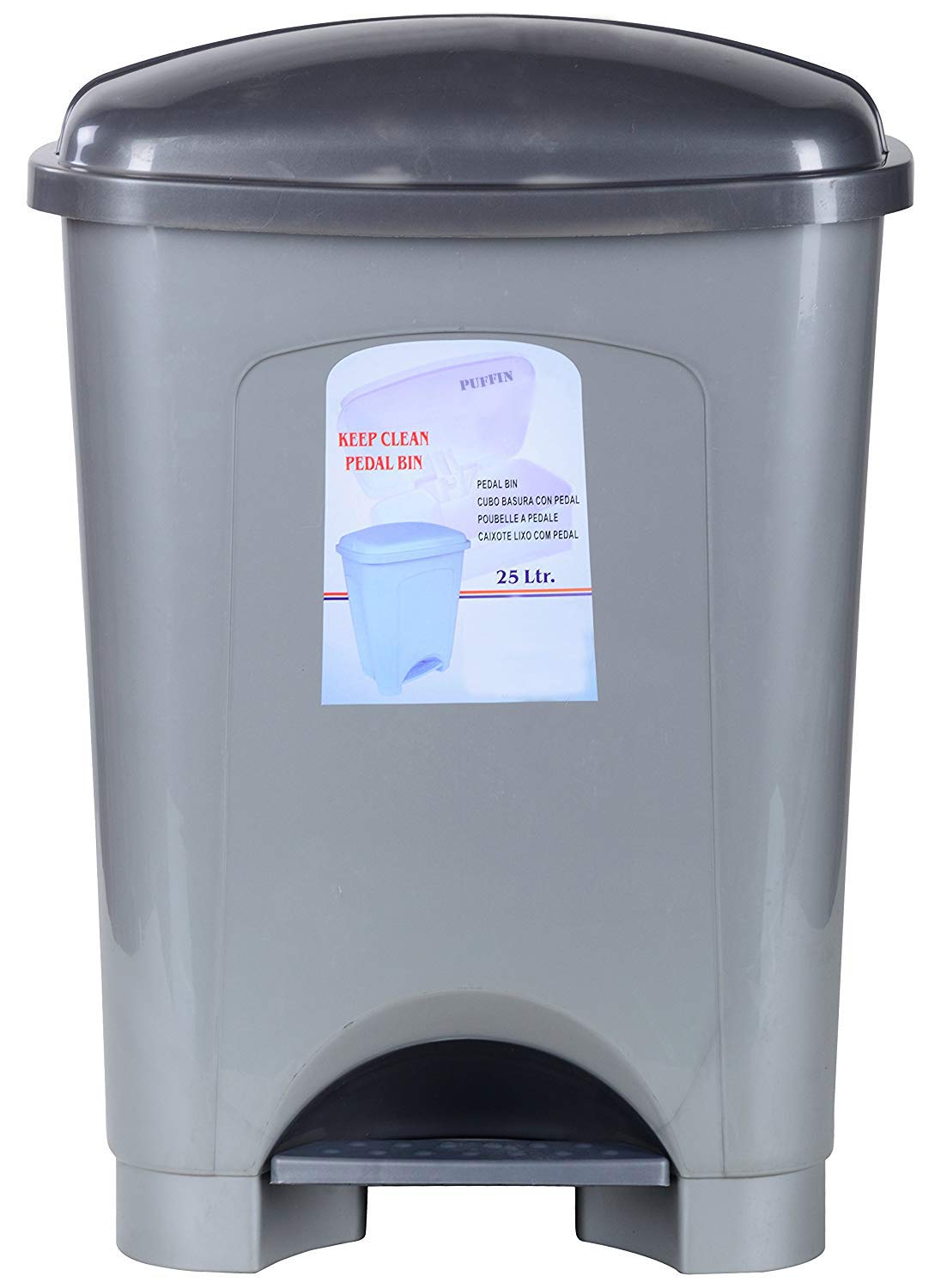 Buy E-ware Plastic Garbage Waste Dustbin25 LTR Dark Blue Kitchen Office ...