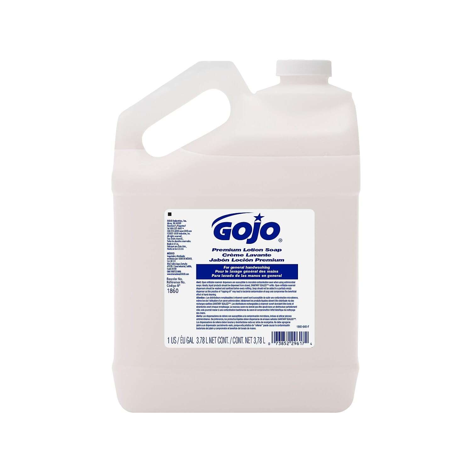Amazon.com: GOJO Premium Lotion Soap, Waterfall Fragrance, Gallon Pour ...