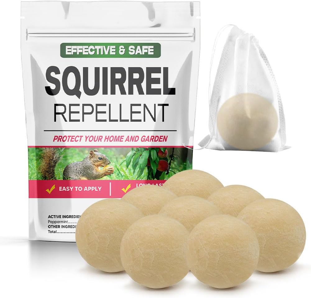 Amazon.com : AUDQQM Squirrel Repellent, Chipmunk Repellent Outdoor, Squirrel Deterrent for ...