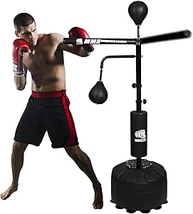 Boxing Speed Trainer 82IN- Featuring Punching Bag Spinning Bar ...