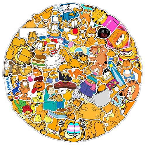 Garfield Stickers 50PCS Vinyl Stickers for Laptop,Bumper,Skateboard ...