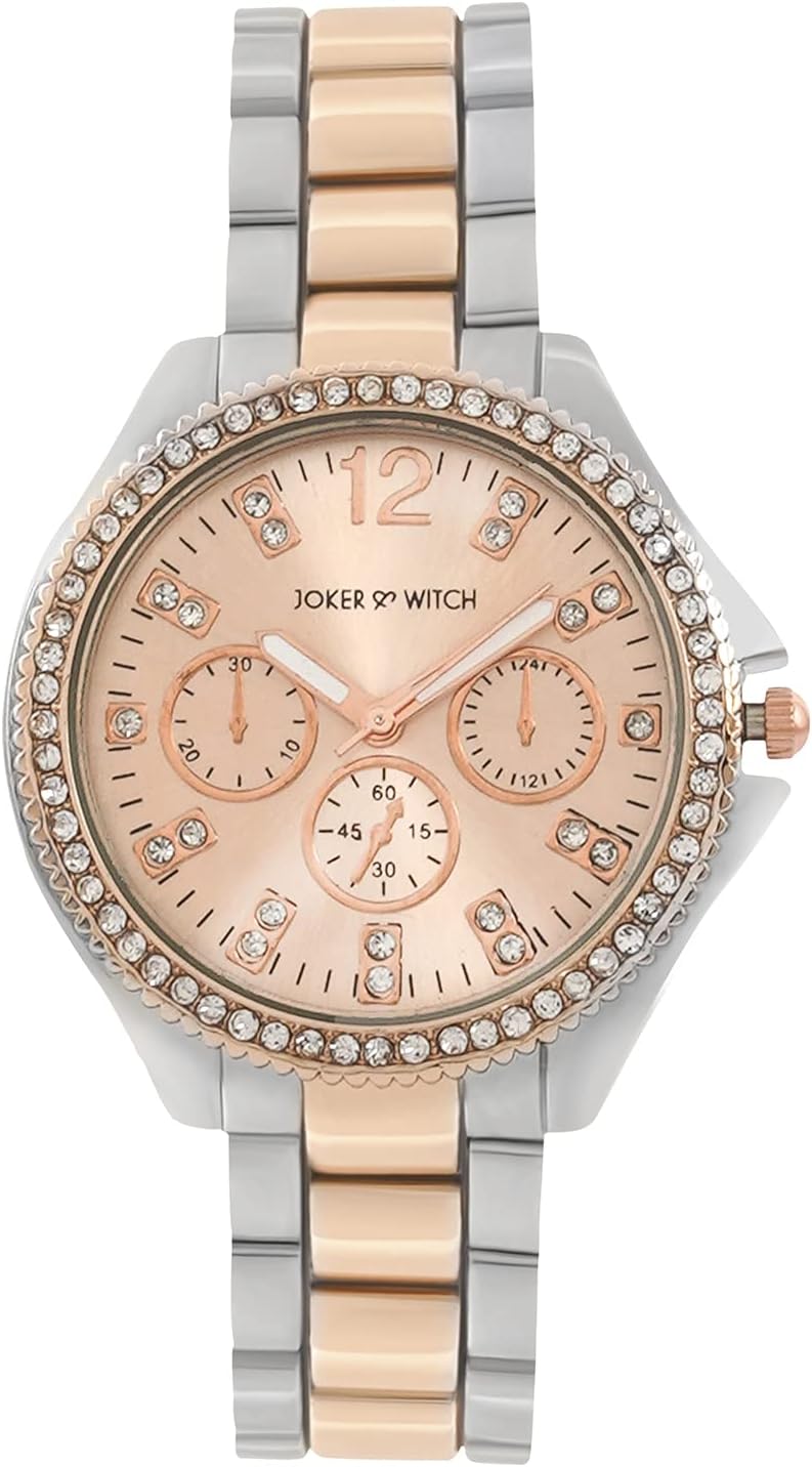 Joker and Witch Reina 36mm Rose Gold Dial 14mm Dualtone Metal Alloy ...