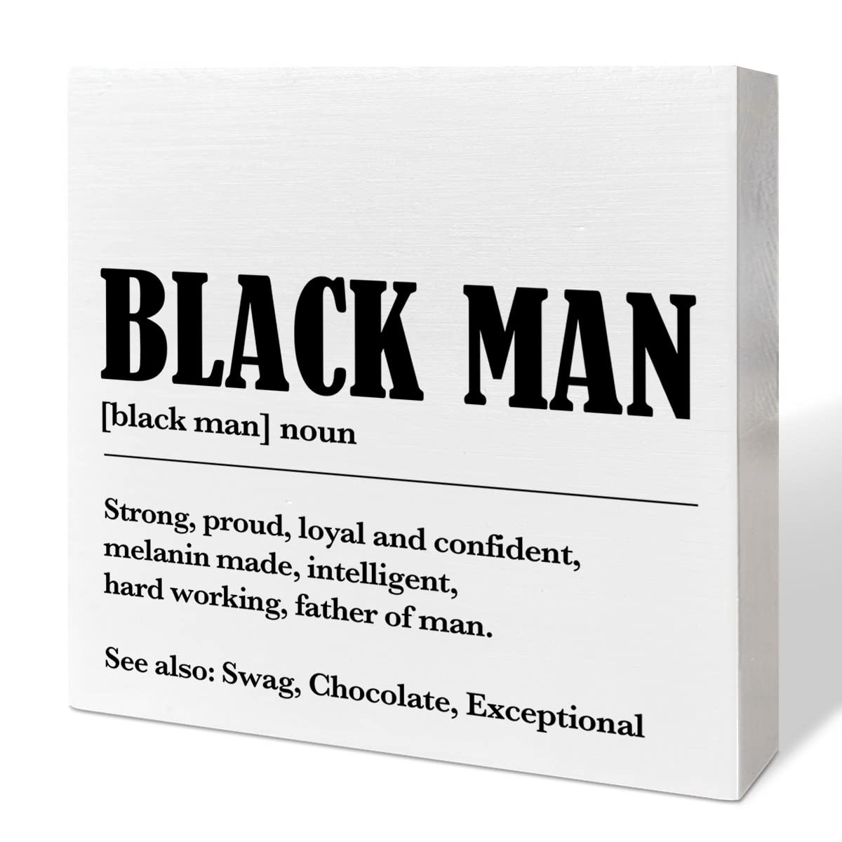 Amazon.com: Black Men Art Desk Decor, African American Decor for Home ...