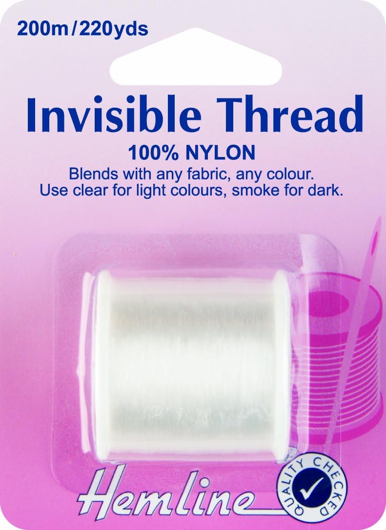 Amazon.com: Hemline Invisible Sewing Thread 200m Clear