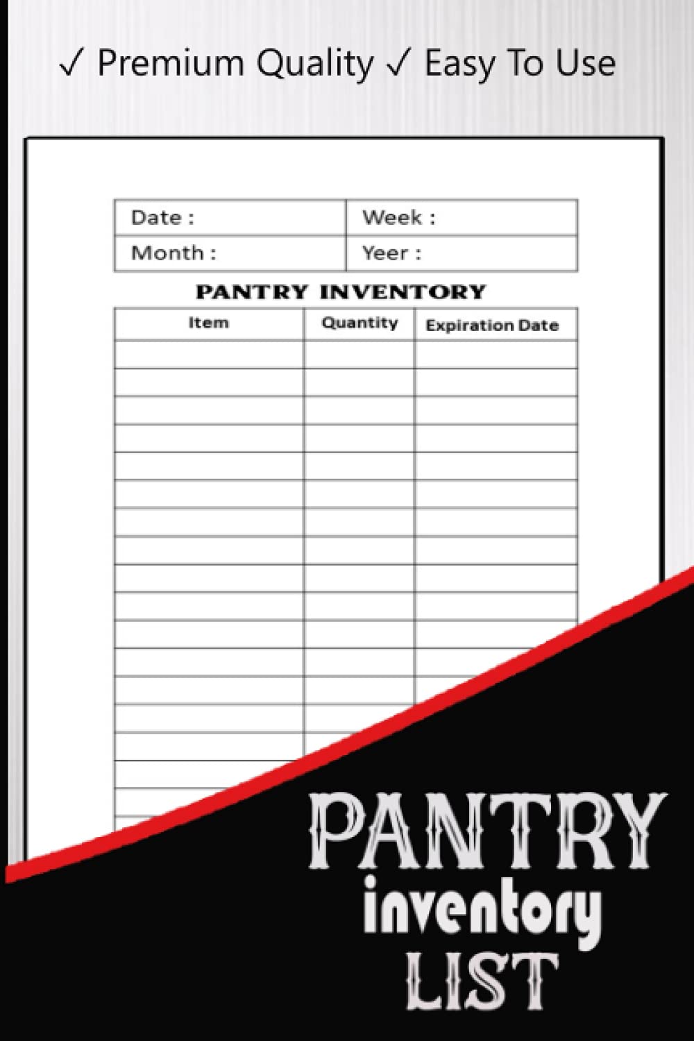 Buy Pantry inventory list: Book To Keep Foods Expiration Date Of Food ...