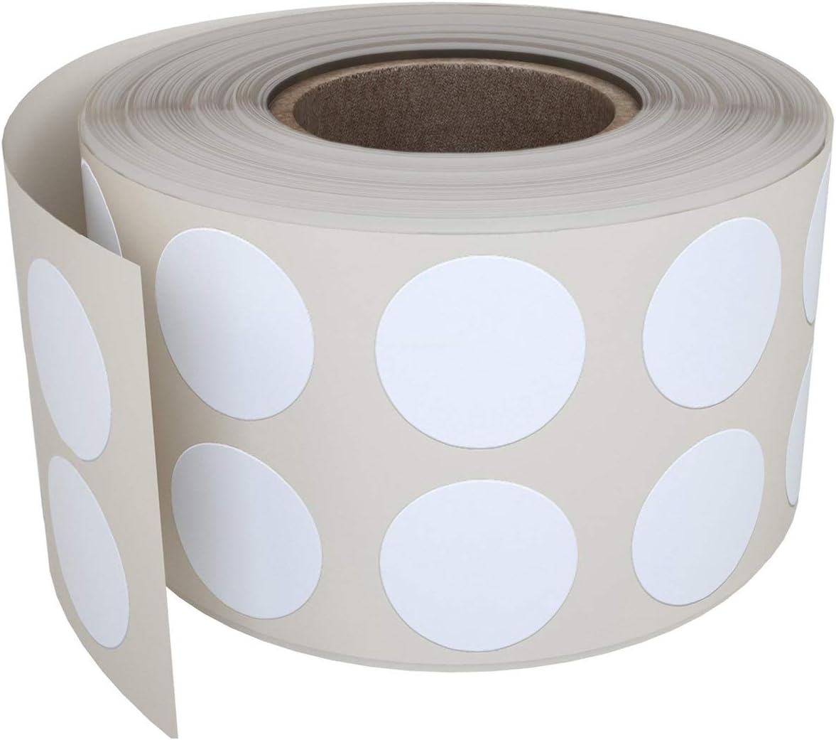 Royal Green Black White Sticky Dots 13mm White Round Labels Roll 1.3 ...