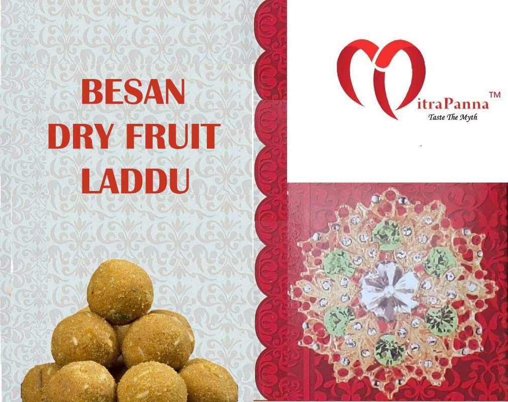 Besan Dry Fruit Laddu (Shudh DESI GHEE Se Nirmit) (800) : Amazon.in ...