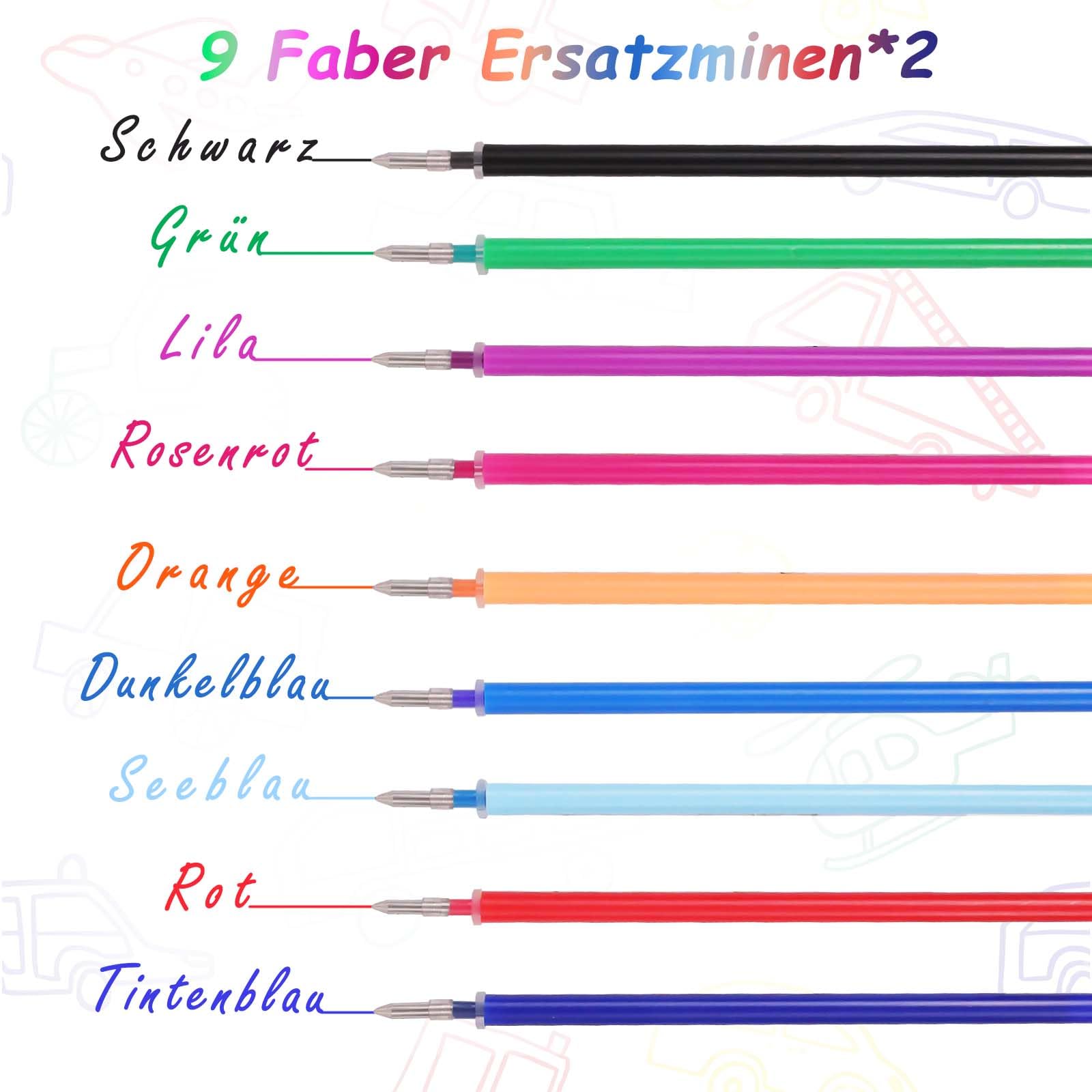 Minen Für Legami Stifte 18 Stück Legami Nachfüllminen - Radierbare ...