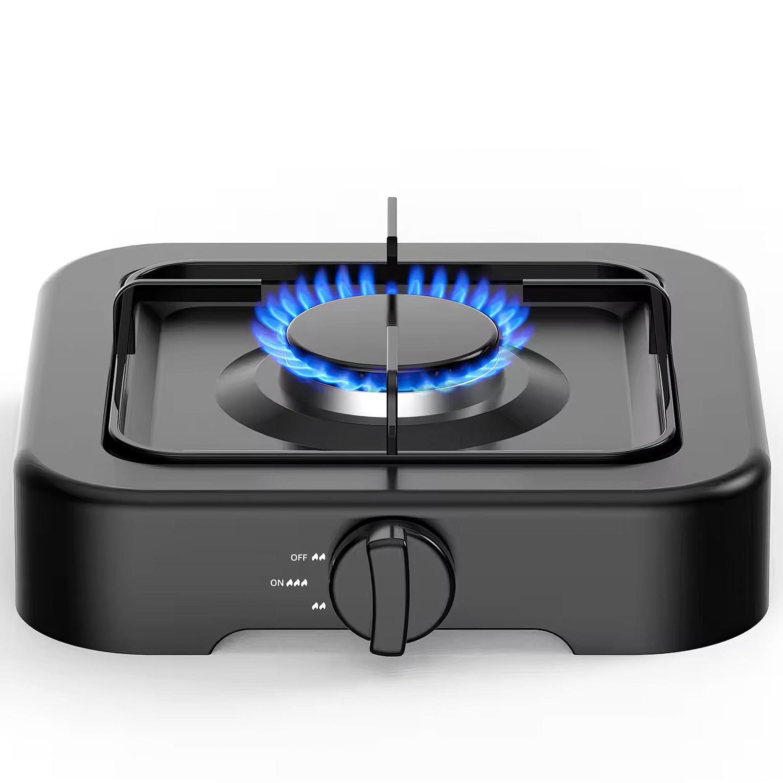 HYQNG Camping Gas Stove Portable 2.2kW Single Burner Gas Cooker LPG Hob ...