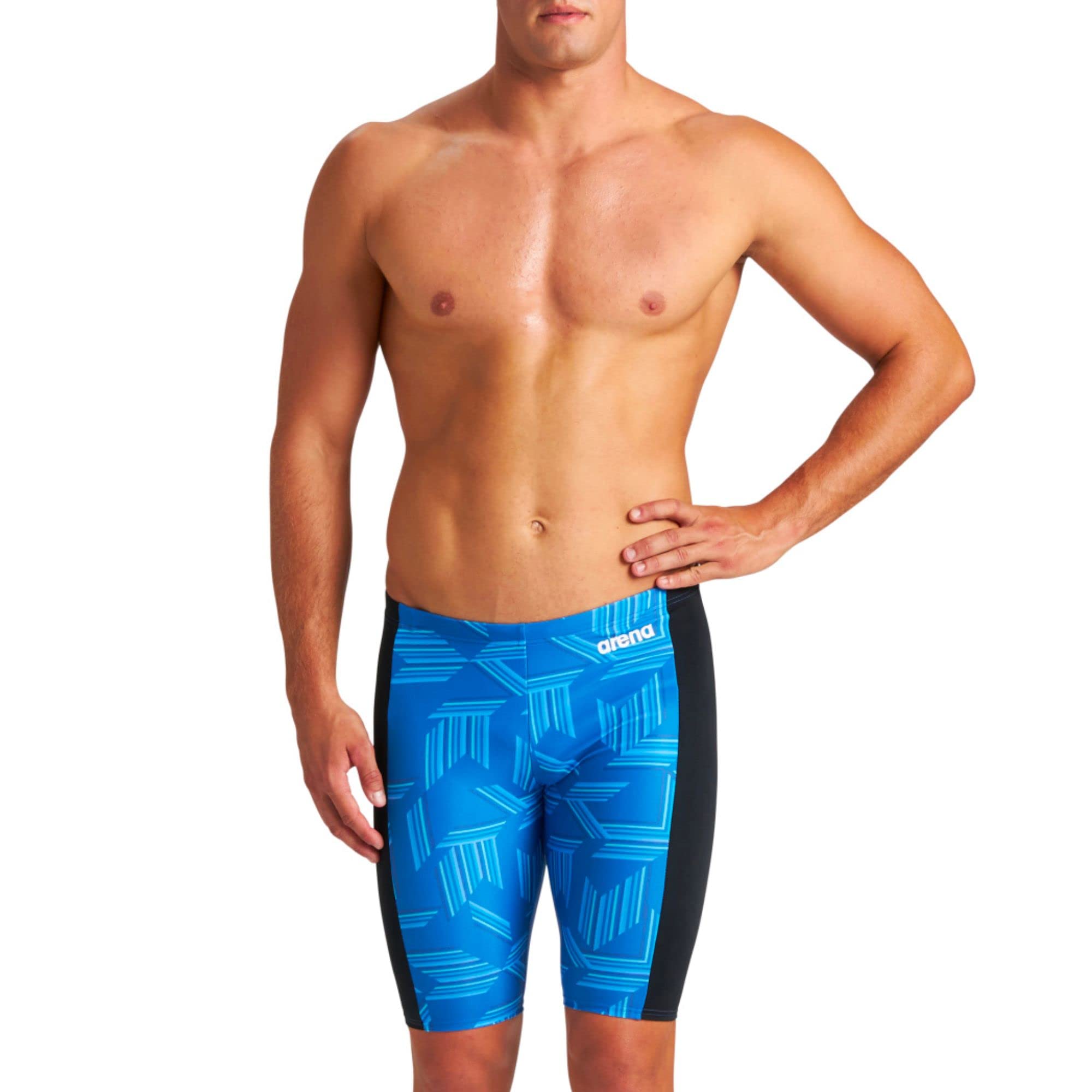 Snapklik.com : ARENA Puzzled Athletic Swim Jammers For Men Competitive ...