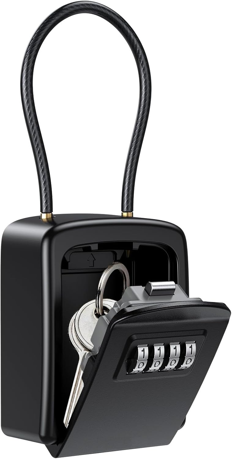 Amazon.com: LOFICOPER Key Safe Lock Box, Outside Key Storage Lock, with ...