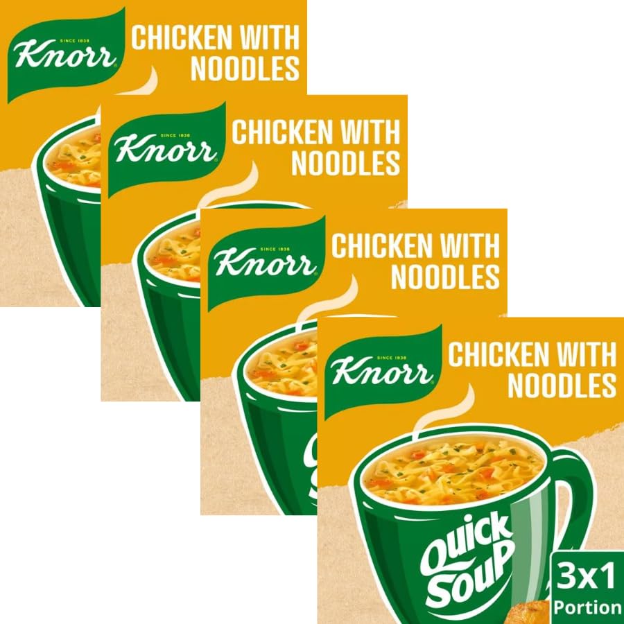 Packet Soup Bundle Pack with Knorr Chicken with Noodles Quick Soup 36g ...