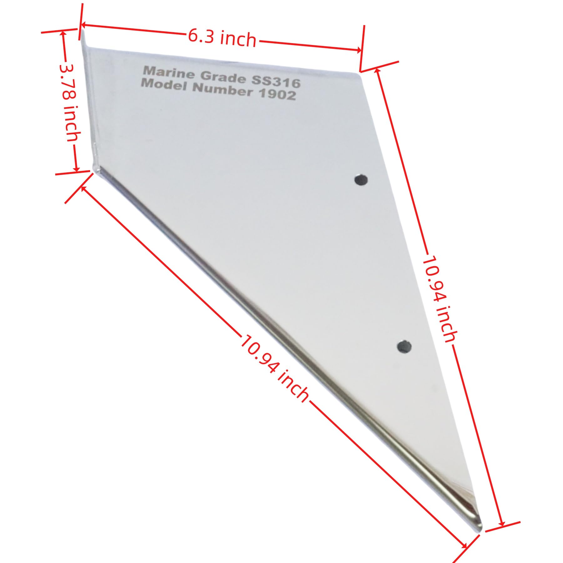 Snapklik.com : Boat Marine 27151 Stainless Steel Skeg Cover Guard ...