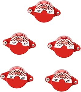 Amazon.com: Baluue 5pcs Valve Locks Outdoor Gate Valve Lockout Device ...