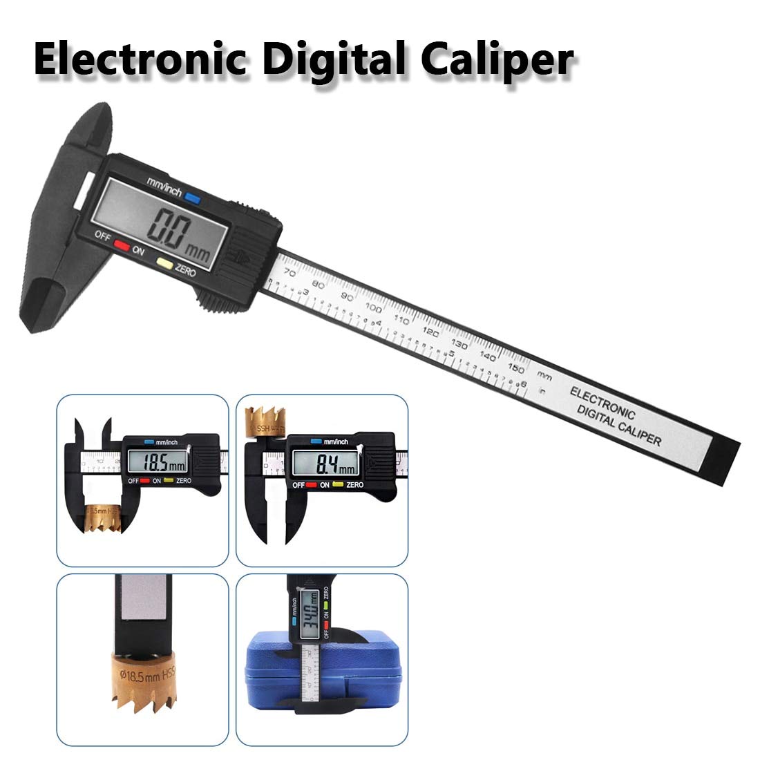 Buy Vernier - 150mm Electronic Digital Caliper 6 Inch Vernier Gauge ...