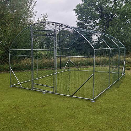 Buy FeelGoodUK Walk in Pet Cage 4.2m x 3m Galvanised Pet Run Chicken ...