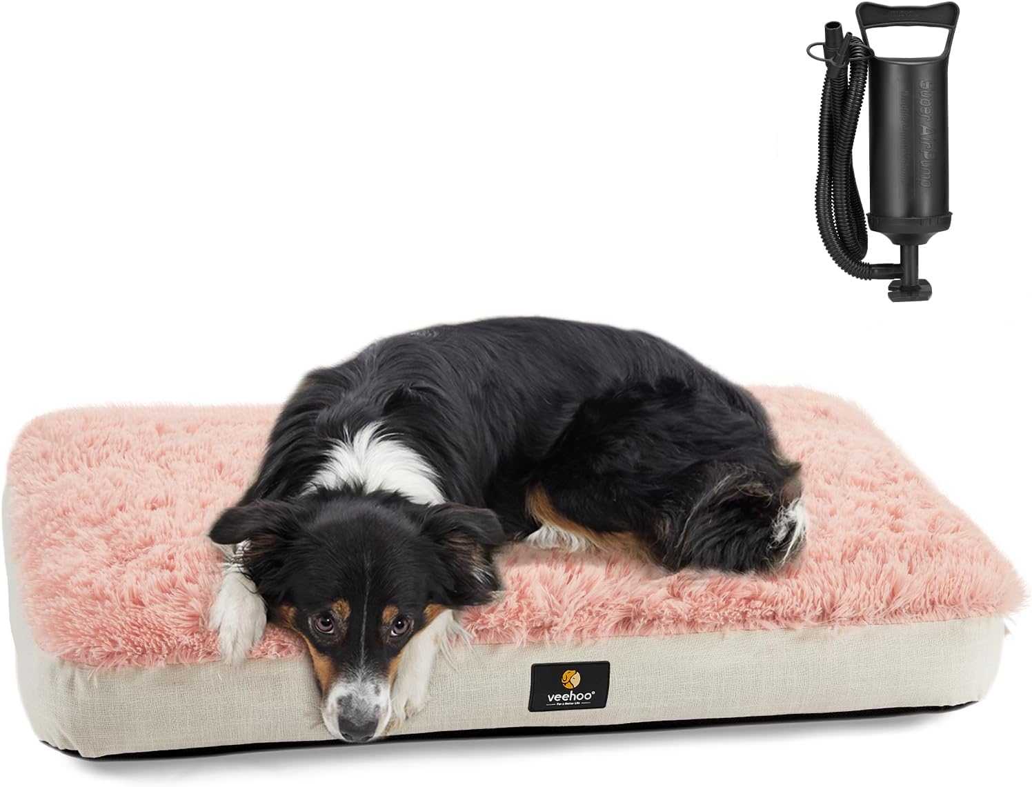 Amazon.com : Veehoo Inflatable Dog Bed for Large Dogs, Washable Dog Bed ...