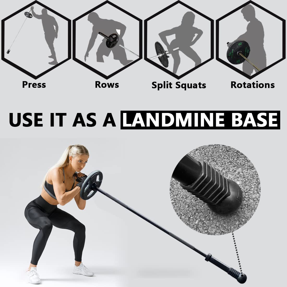 Snapklik.com : QPARVERS Landmine Grip Landmine Base - Turn Any Surface ...