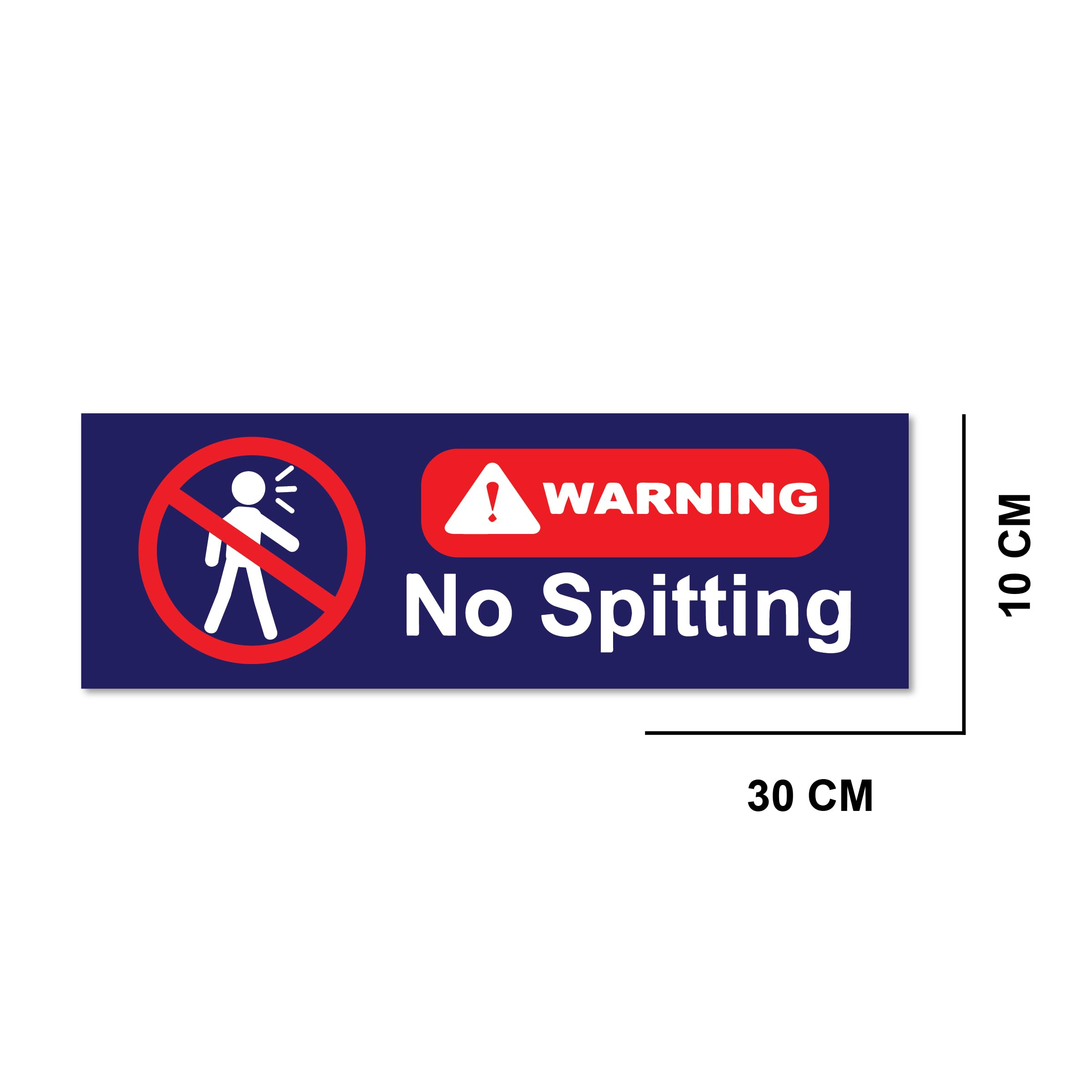 Buy SIGN EVER No Spitting Sign Boards For Bank Office Factory Hospital ...