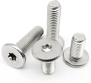 5/10/50pcs M1.6 M2 M2.5 M3 M4 M5 M6 M8 304 Stainless Steel CM Six-Lobe Torx Ultra Thin Super Low ...