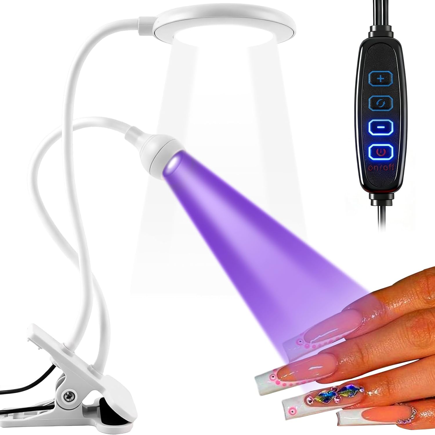 Amazon.com: TADOPRO Double-Headed Nail Lamp UV Flash Cure Light ...