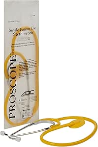 Amazon.com: Proscope 664 Disposable Stethoscope, Yellow Tube, 22 inch ...